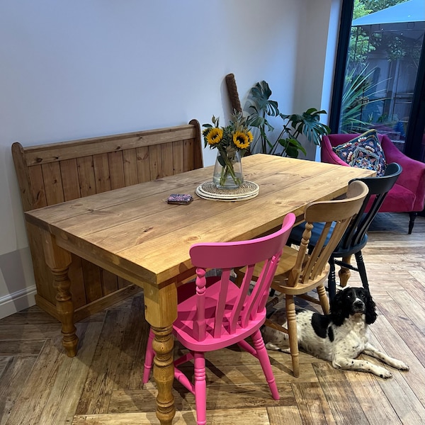 Farmhouse Dining Table - Handmade Dining Table - Rustic Dining Table ...