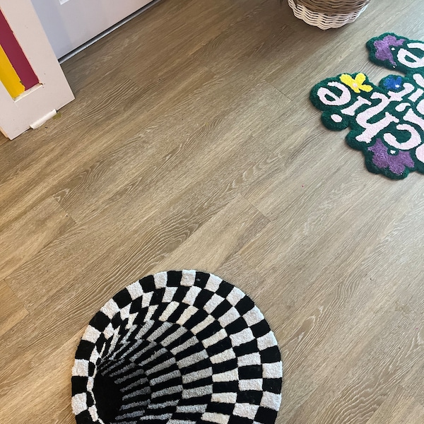 KEYBOARD RUG / 5 Color Options, Handmade Study Desk Rug, Tufted ...