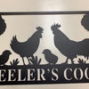 Personalized Chicken Farm Metal Sign, Custom Metal Chicken Coop Signs ...
