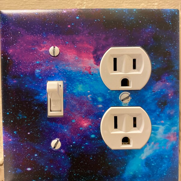 Nebula Galaxy Space Design Printed Light Switch Plates - Etsy