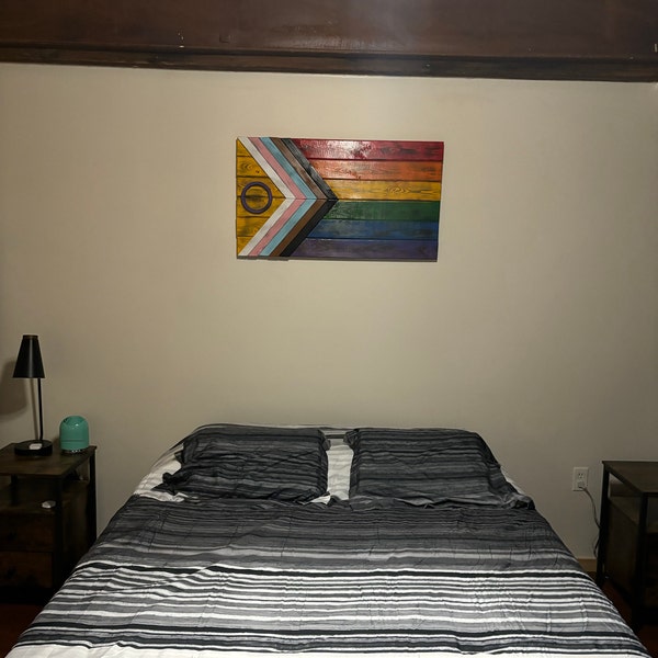 3D Wooden All Inclusive Pride Flag | Progress Pride Flag | Intersex ...