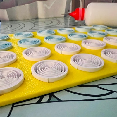 Slotted Tool Quilling Forms Rings Sets of Jumbo 15 Border Buddies Paper ...