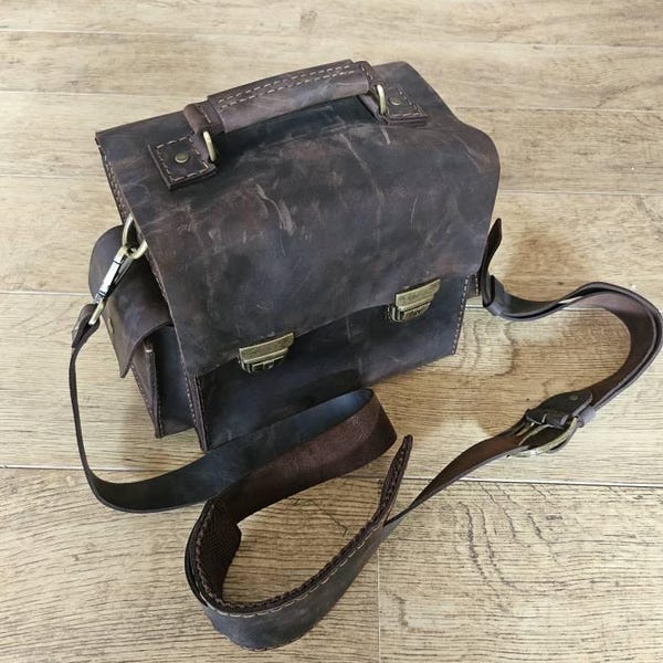 Camera Tool Bag,leather Bag,leather Messenger Bag,camera Waxed Thread ...