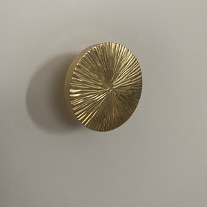 Hammered Solid Brass Round Knobs, Round Cabinet Knobs, Modern Drawer Knob Handles, Furniture ...