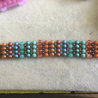 Beadweaving Pattern for Norelle Bracelet Cuff With Druks or Swarovski ...