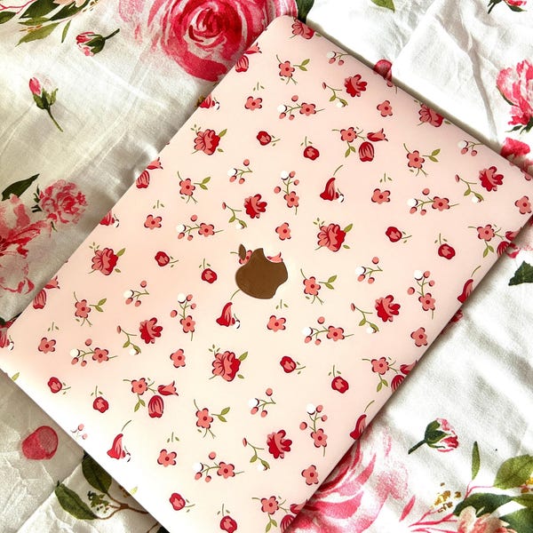 Pretty Flowers on Light Blue Floral iPad Case, iPad Air 5 iPad 10 10.9 ...