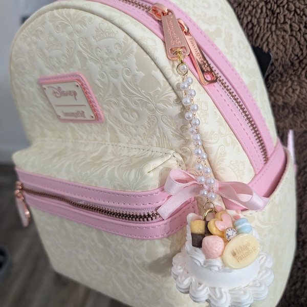 Alice in Wonderland Decoden Cake Cute Sweets Keychain Fake Dessert ...