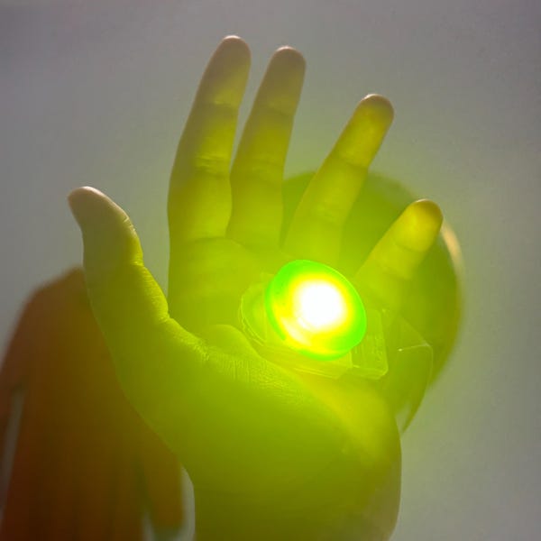 LED Hand Energy Blast Prop Hidden Bright Palm Light up Kit Effect ...