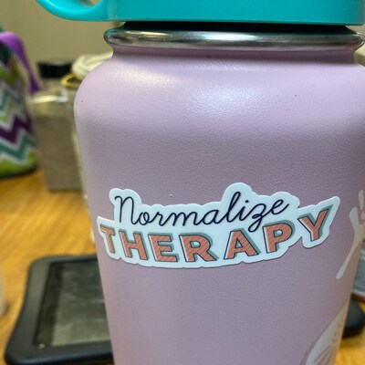 Normalize Therapy Sticker on Waterproof Vinyl 3 X - Etsy