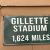 PERSONALIZED GILLETTE STADIUM Distance Sign, Gillette Stadium Sign ...