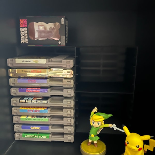 2 Rows - Rack Display for NES Nintendo Entertainment System Games ...