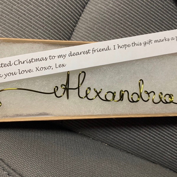 A Custom Wire Bookmark, A Personalized Wire Name Bookmark With Hearts,a ...