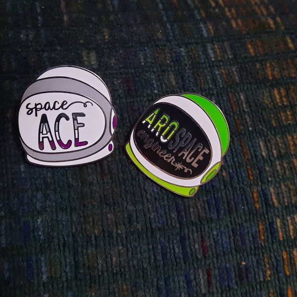 Aromantic Pride Enamel Pin, Arospace Engineer, Aro Pride, Soft Enamel ...