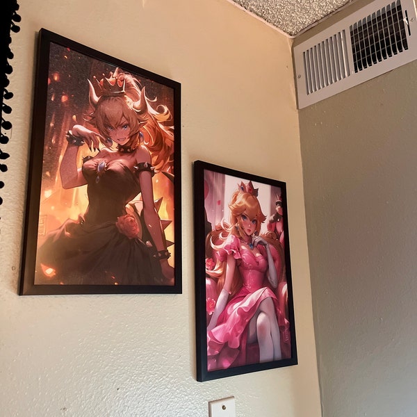 Bowsette Poster | Princess Bowsette Art | Nintendo Art Print | Video ...