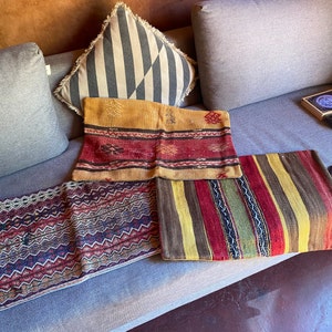 Pillow Cover, Turkish Pillow, Lumbar Pillow, Beige Cushion, Striped ...