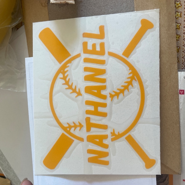 Baseball Name and Number Vinyl Decal / Baseball Helmet Decal / Baseball ...
