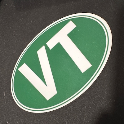 Vermont Long Train Stickers Vermont Digital Printed Bumper Decal Hiking ...