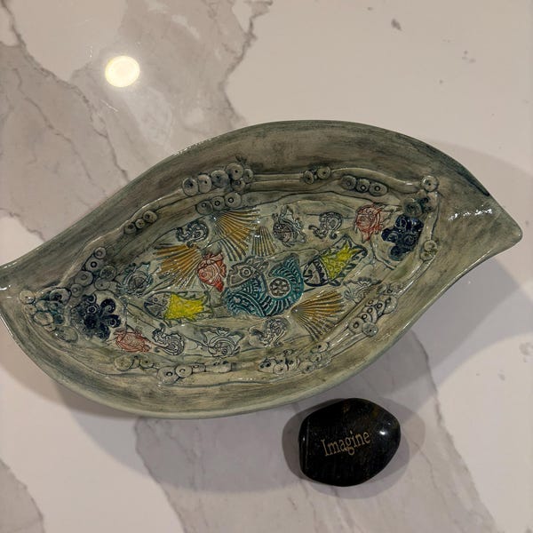 Handmade Pottery,7 Species Serving Small Bowls Dishes , Ceramic Double ...