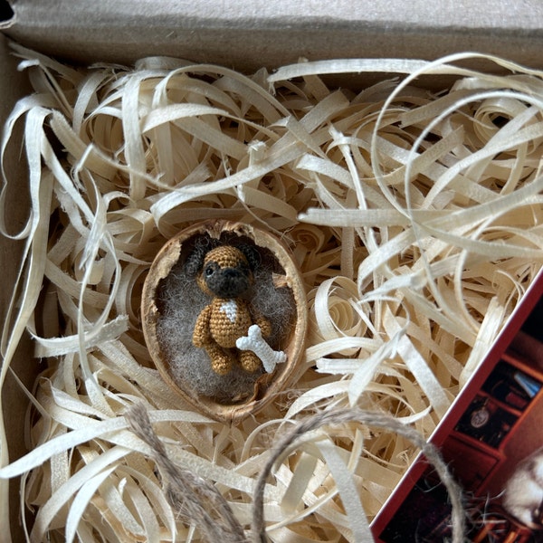 Micro Crochet Amigurumi Realistic Lemur Art, Mini Micro Animals Lemur ...