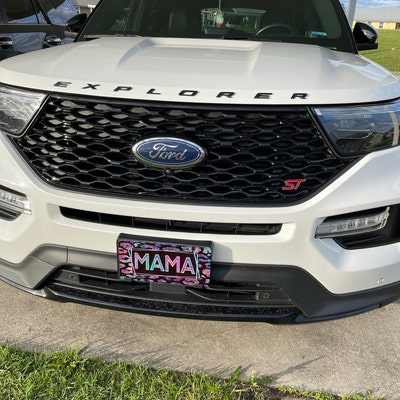 Mama License Plate, Front License Plate, Leopard License Plate, Mother ...