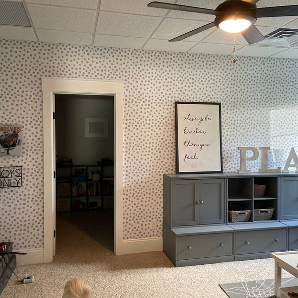 Gray Dots Wallpaper - Dots Grey Minimal Spots by Charlottewinter - Dots ...