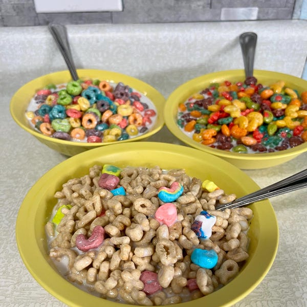 Hanging Faux Food Cereal Wall Art Decor | Bespoke | Lucky Charms ...