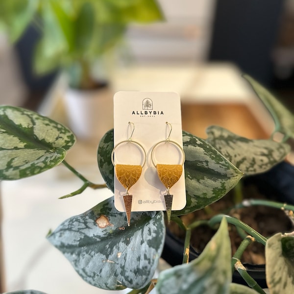 Sabina Clay Earrings: Handmade Polymer Dangle Drop Earrings - Etsy