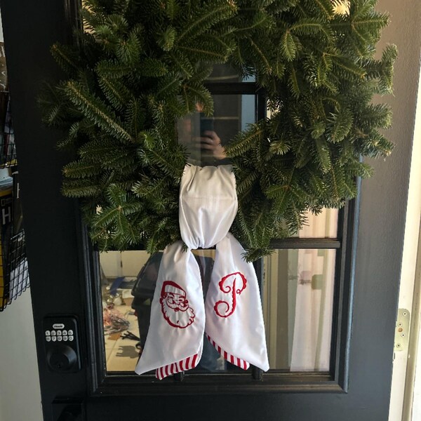 Santa Claus Wreath Sash - Etsy