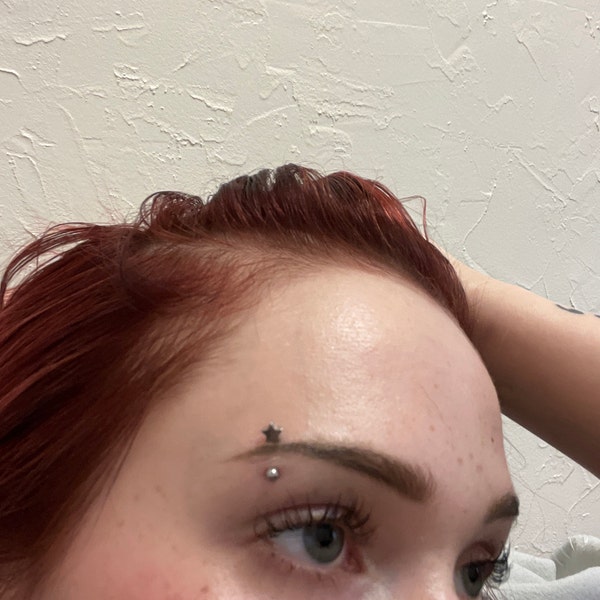 16g Star Eyebrow,eyebrow Ring, Star Barbell,rook Barbell,rook Earrings ...
