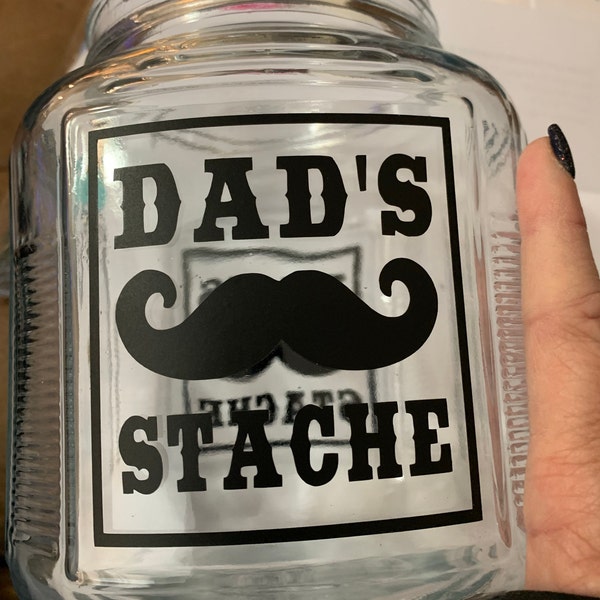 Dad's Stache Father's Day Treat Gift DIY Cut File SVG - Etsy