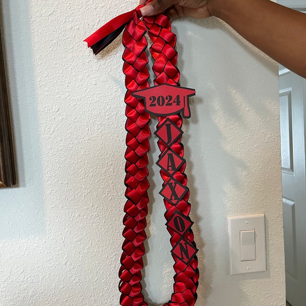 Double Ribbon Graduation Lei 2025 Personalized / Sash - Etsy