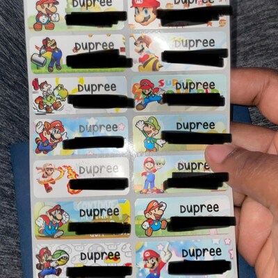 Name Label School Label Waterproof Label Daycare Stickers Kids Sticker ...