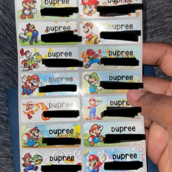 Name Label School Label Waterproof Label Daycare Stickers Kids Sticker ...