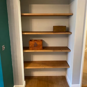 Floating Deep Shelf 30cm With Hidden Brackets, Custom Size, Reclaimed ...