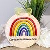 Bright Rainbow SVG Cut File Hand Drawn Rainbow Sticker SVG File Instant ...