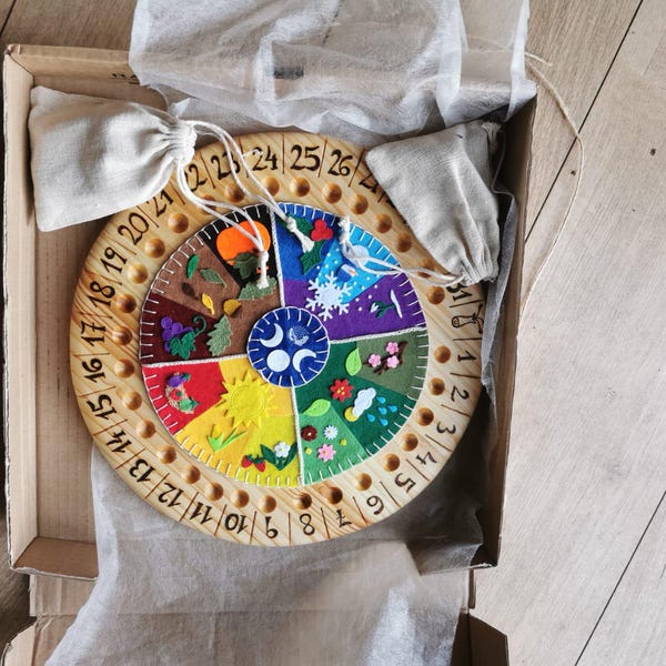 Annual Cyclical Calendar, Handmade, Waldorf Calendar, Cyclicity ...