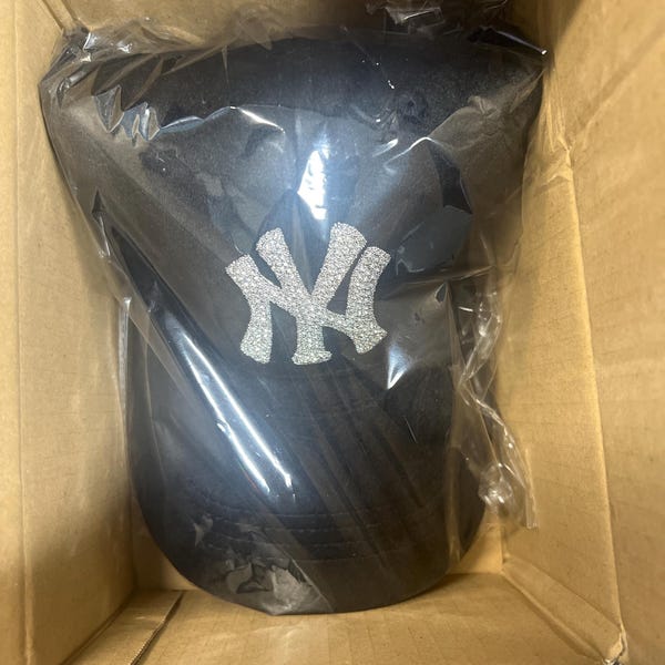 Blue NY Rhinestone Caps - Etsy