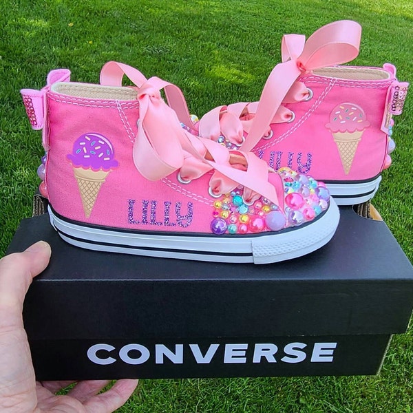 Donut Converse, Personalized, Donut Grow Up, Ice Cream Cone, Sprinkles ...