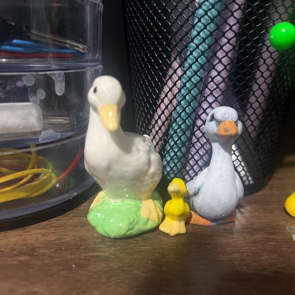 Vintage Miniature Antiqued Goose - Etsy