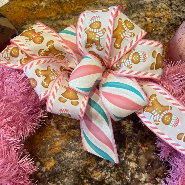 Peach Color Wreath Bow / Coral Color Wreath Bow / Wreath Bow / Peach ...