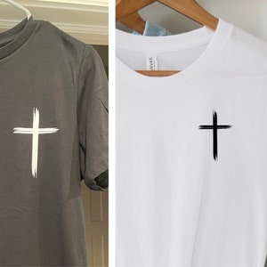 Minimalist Christian Cross Shirt, Religious Shirt, Faith Shirts, Gifts ...