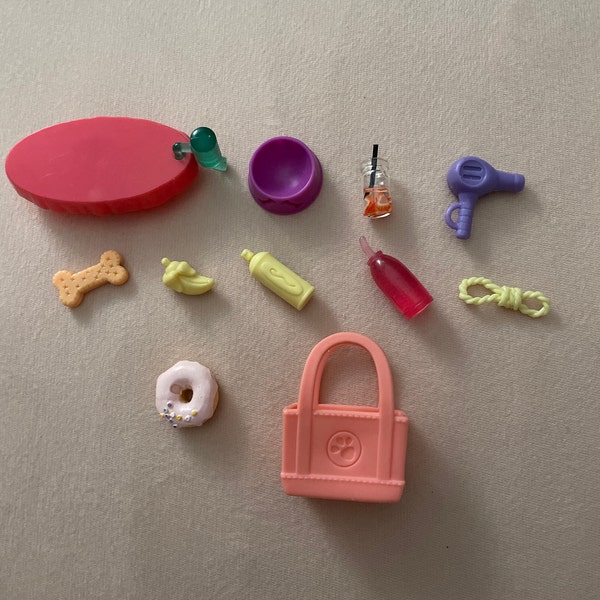 Littlest Pet Shop LPS Lot of 10 Pc Accessories in Gift Bag Random ...