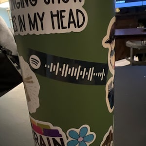 Custom Spotify Song Code Sticker Personalized Scannable Spotify Code ...