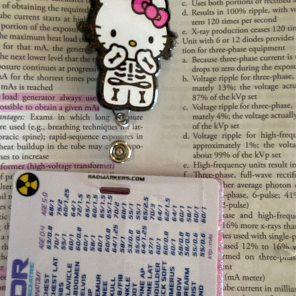 CR or DR Technique Chart for X-ray Technologist - Etsy