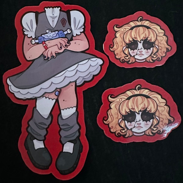 Split Doll Glossy Vinyl Sticker Set - Etsy