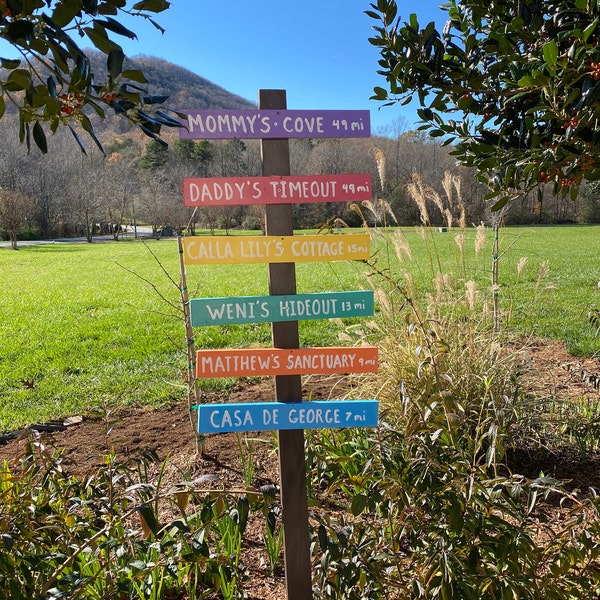 Creative Destinations Directional Arrow Signs. Personalized Custom Hand ...