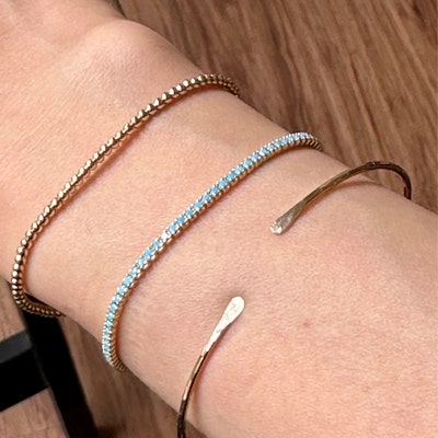 Minimal Bangle Bracelets/ Thin Gold Bracelet/ Minimalist Jewelry ...