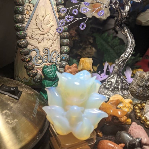 4.3'' Synthetic Opal Carved Angel, Angel Statue, Angel Gift, Angel ...