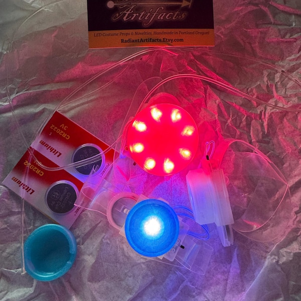 LED Hand Energy Blast Prop Hidden Bright Palm Light up Kit Effect ...
