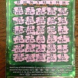 Lucky Lottery: Good Luck, Fortune, Big Wins - Etsy